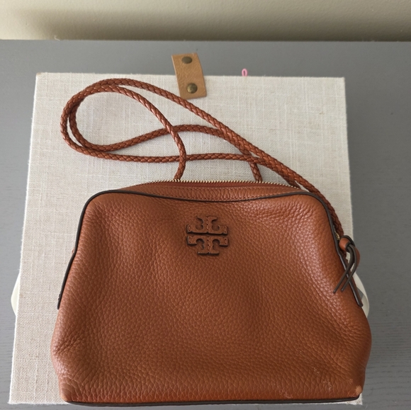 Tory Burch | Bags | Tory Burch Taylor Brown Leather Crossbody Bag ...